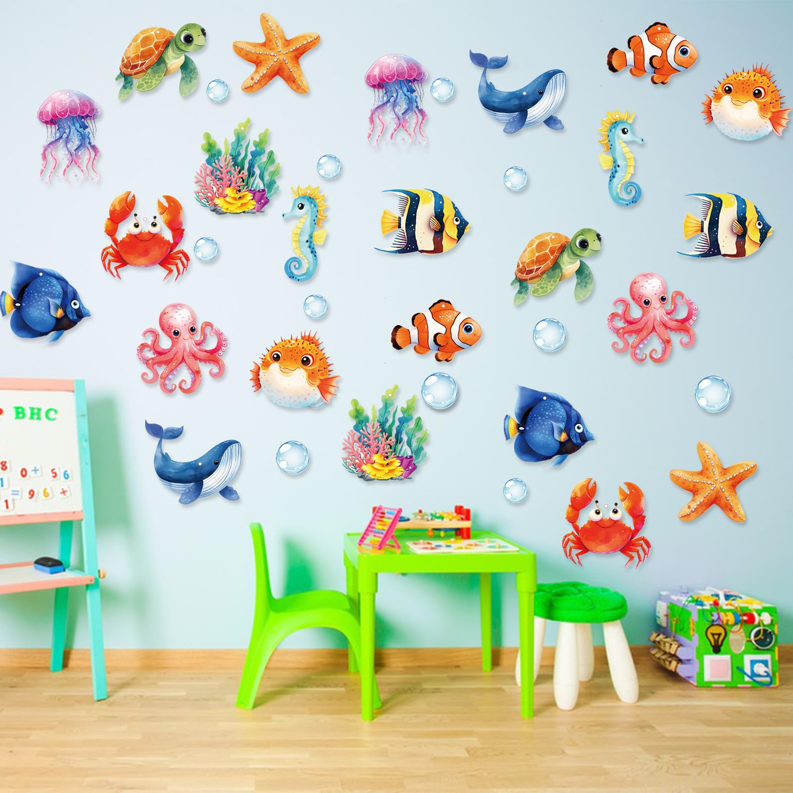 Snapklik.com : 26 Pieces Sea Creature Cutouts Tropical Fish Cutouts ...