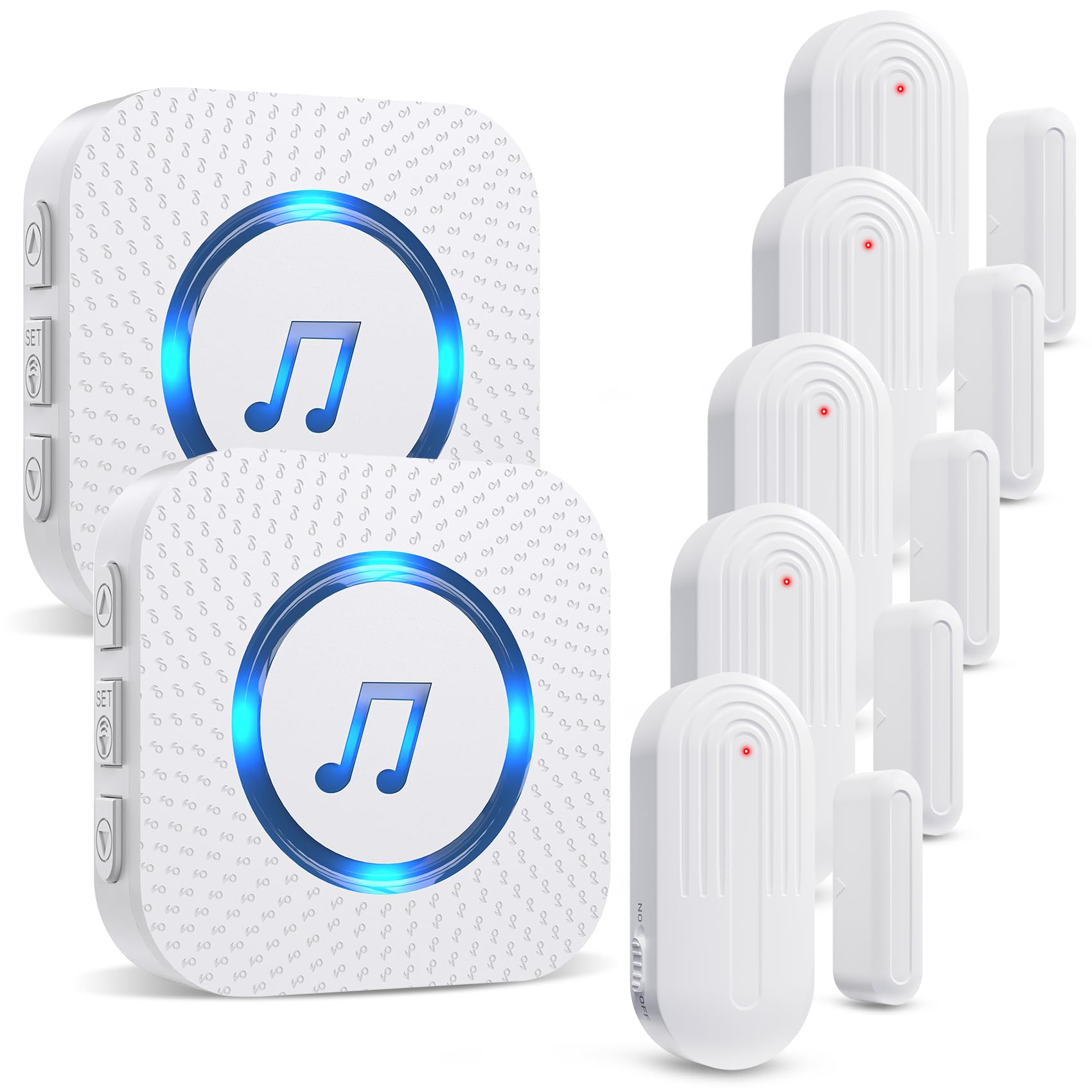 Door Chime,SanJie Wireless Door Sensor Chime with 1000ft Range 55 ...