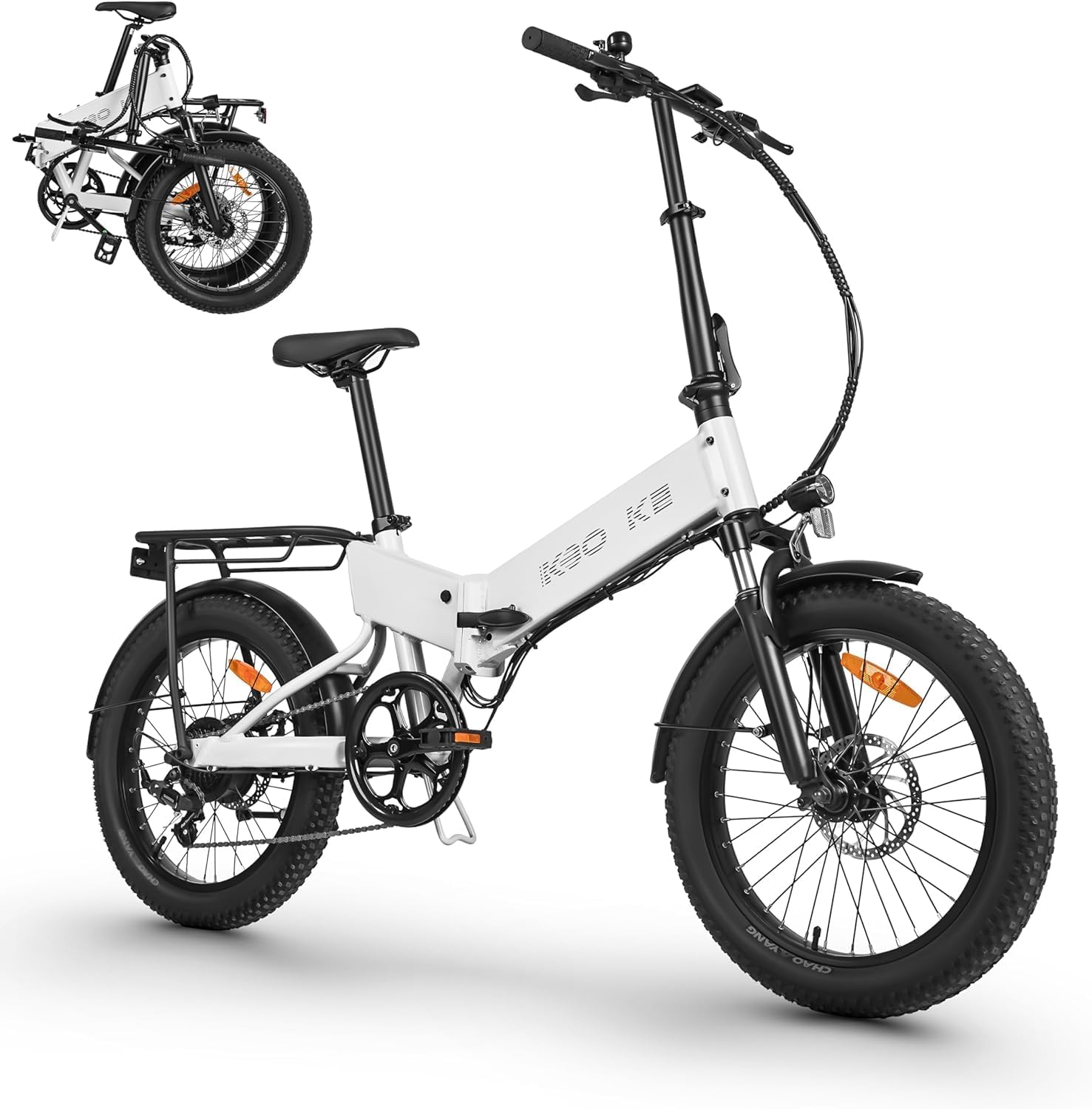 Amazon.com : KBO K2 Folding Electric Bike 500W, 5 Colors K Series E Bike, Up to 45 Miles Range ...