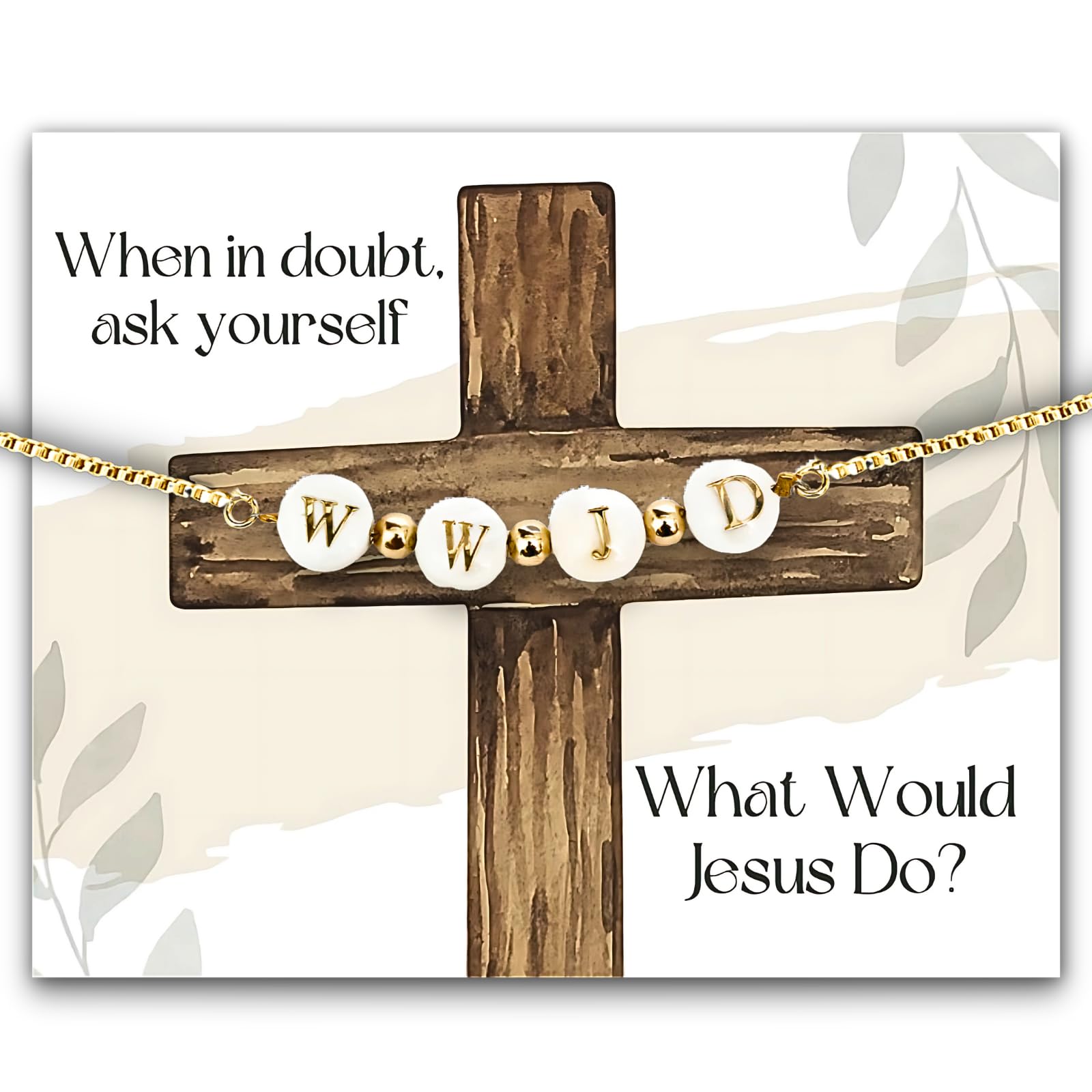 Amazon.com: What Would Jesus Do Bracelet, Dainty WWJD Bracelet ...