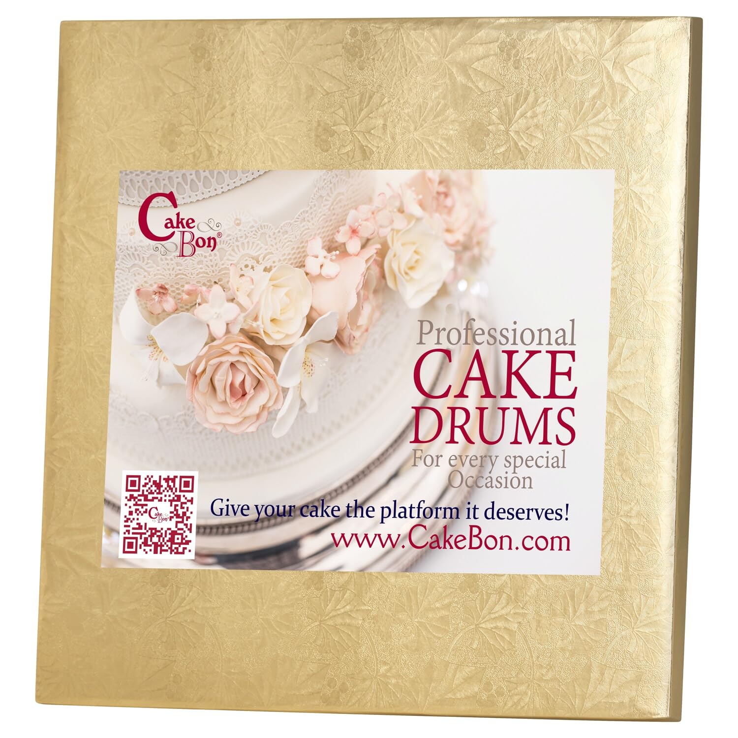 Snapklik.com : Thick, Square Cake Boards, 14-Inch Square Gold - Sturdy ...