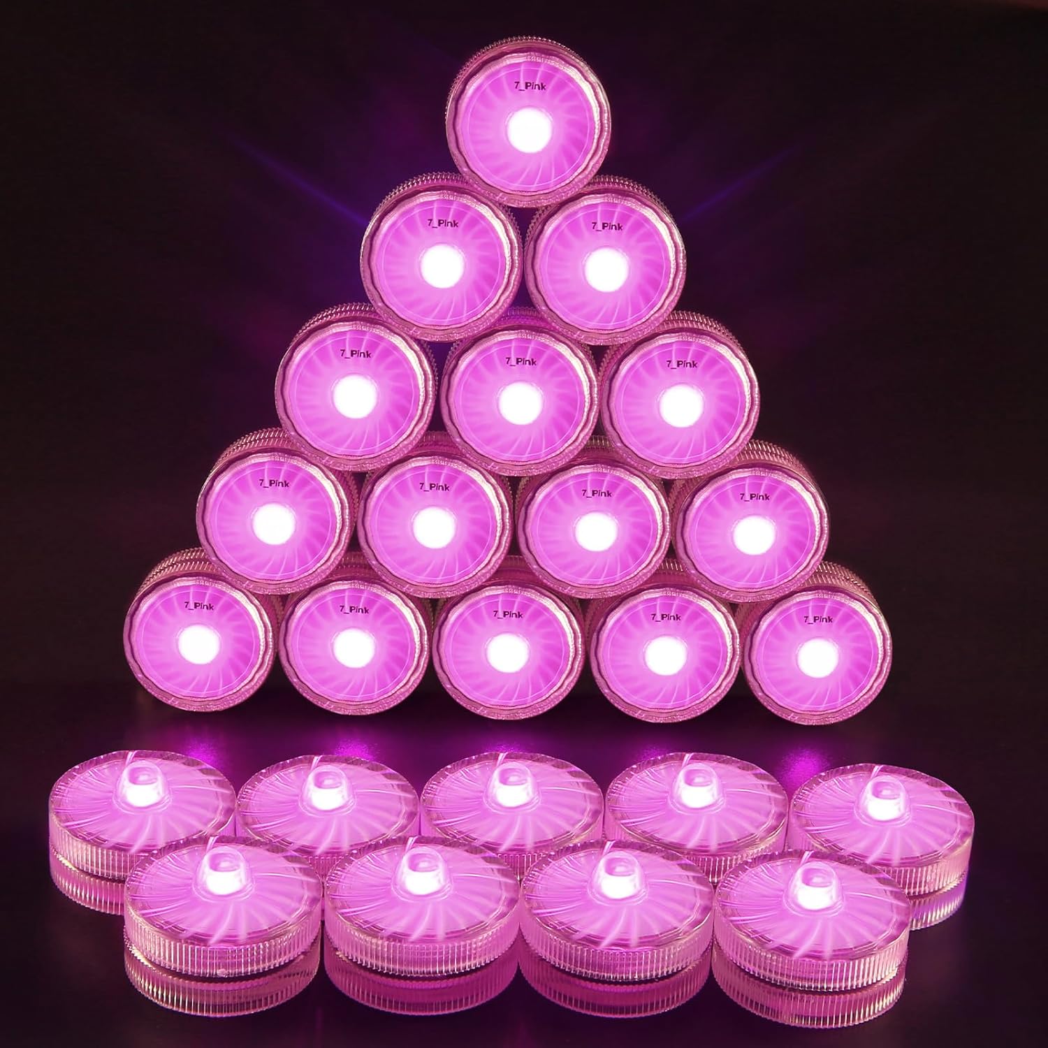 Amazon.com: HL Submersible LED Lights,Pink Small LED Light,100 Hours ...