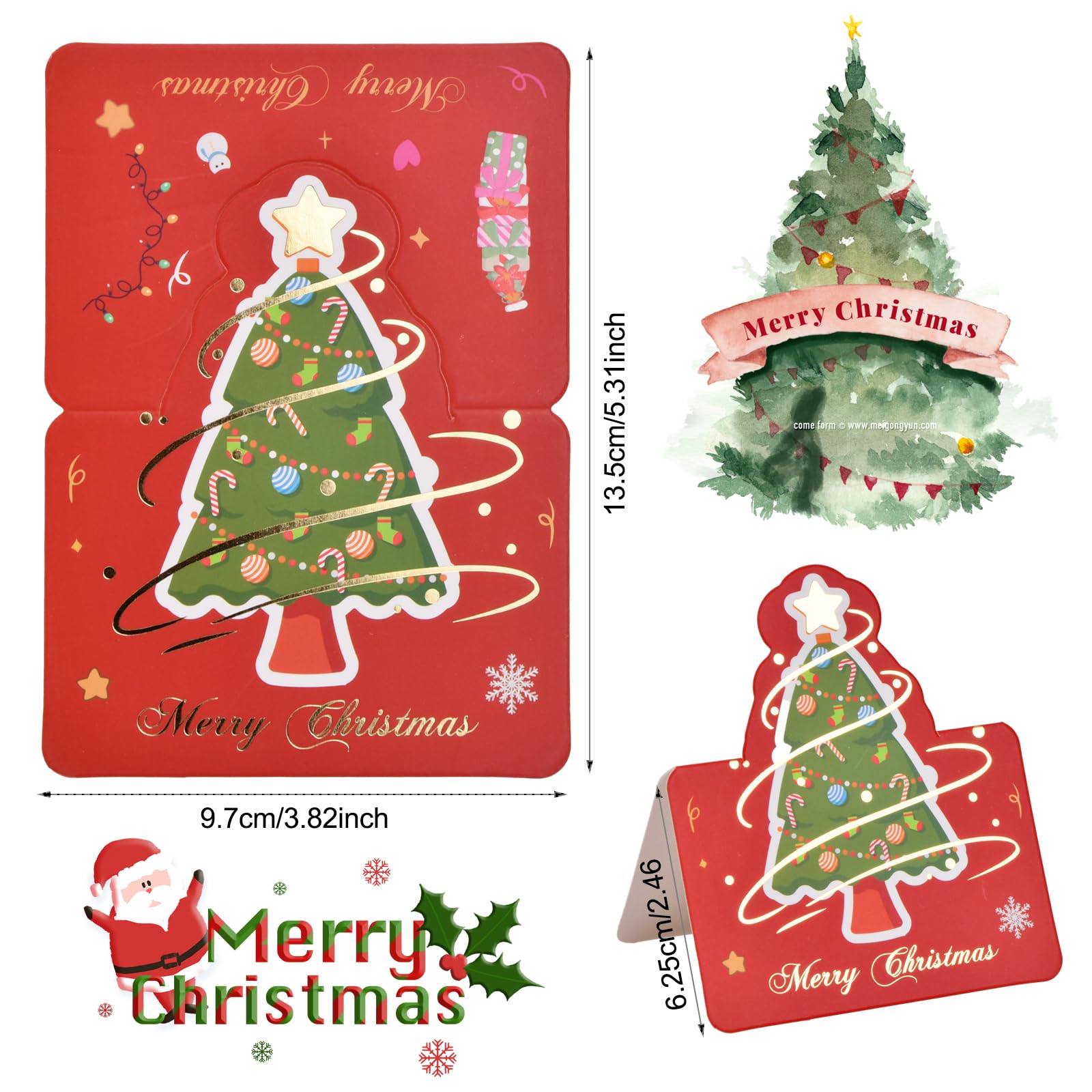 100 Holiday Cards Engraved Holly Wreath With Bells Holiday Greeting