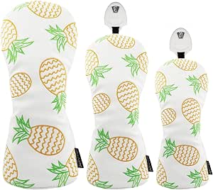 WTLJQQY Golf Club Covers Set - Stylish Pineapple Design for Driver and ...