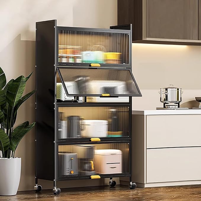 Amazon.com - COOLFXEND Kitchen Storage Cabinets,5 Tiers Bakers Rack for ...