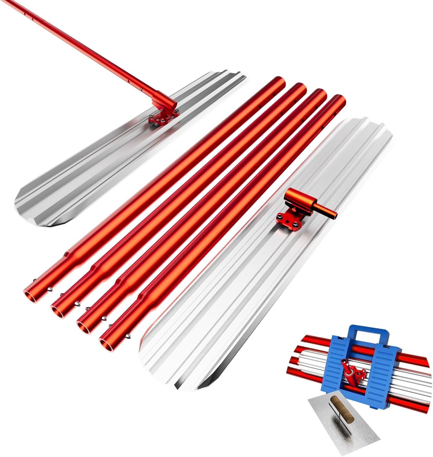 Concrete Tools Concrete Bull Float Tools Kit 48"x8" Cement Trowel Tools ...