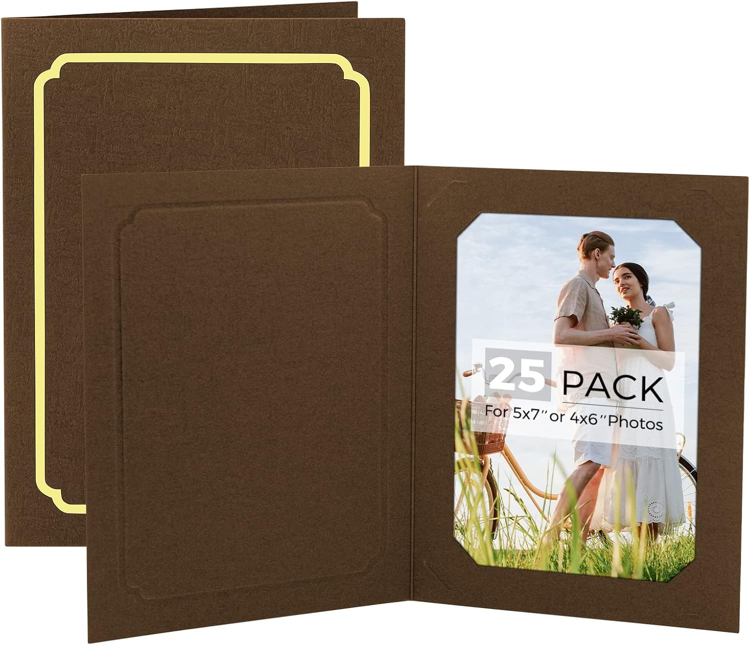 Amazon.com - AUEAR, 25 Pack Photo Folders for Greetings/Invitation Card ...