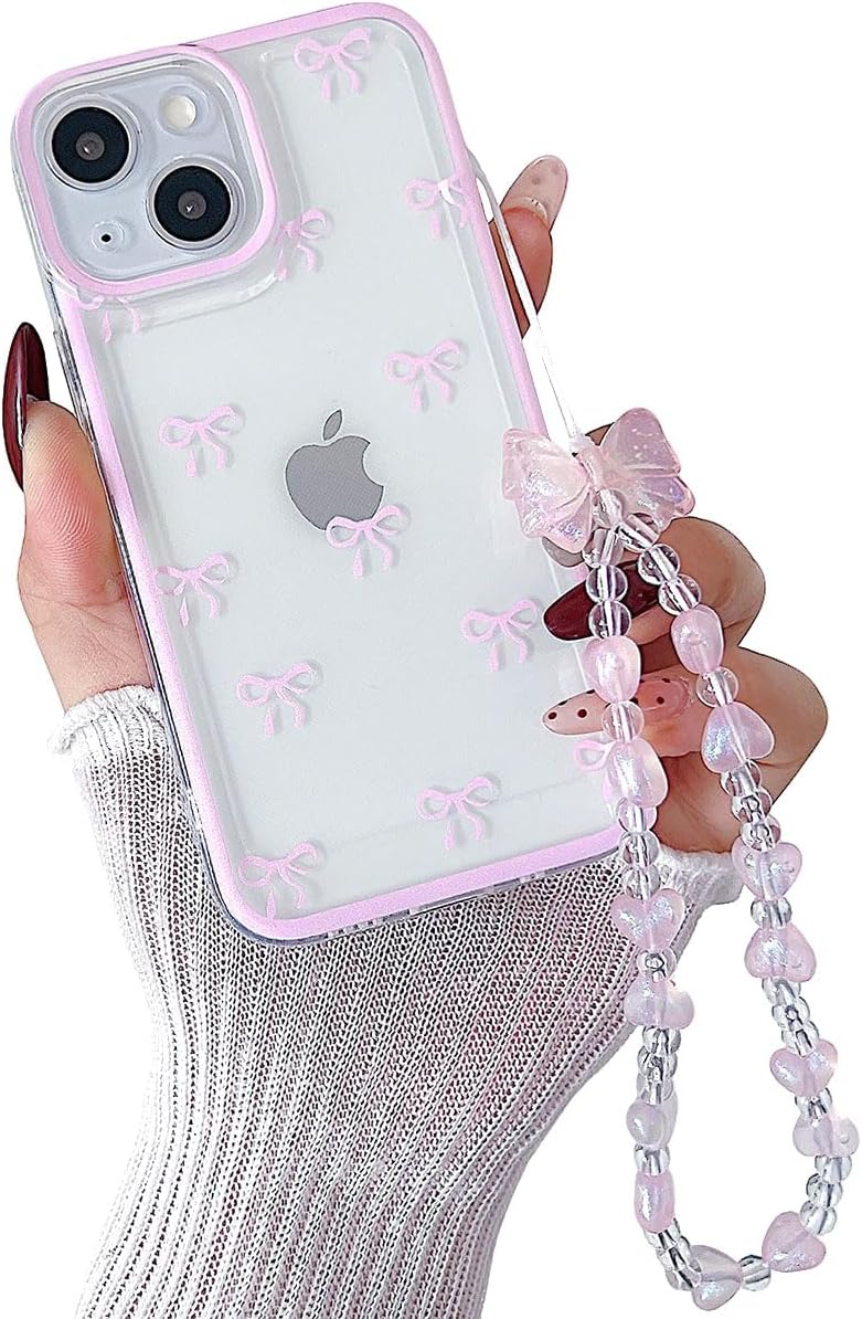 Amazon.com: RRFNNF Cute Bowknot Case for iPhone 12 Mini, Ribbon Bow ...