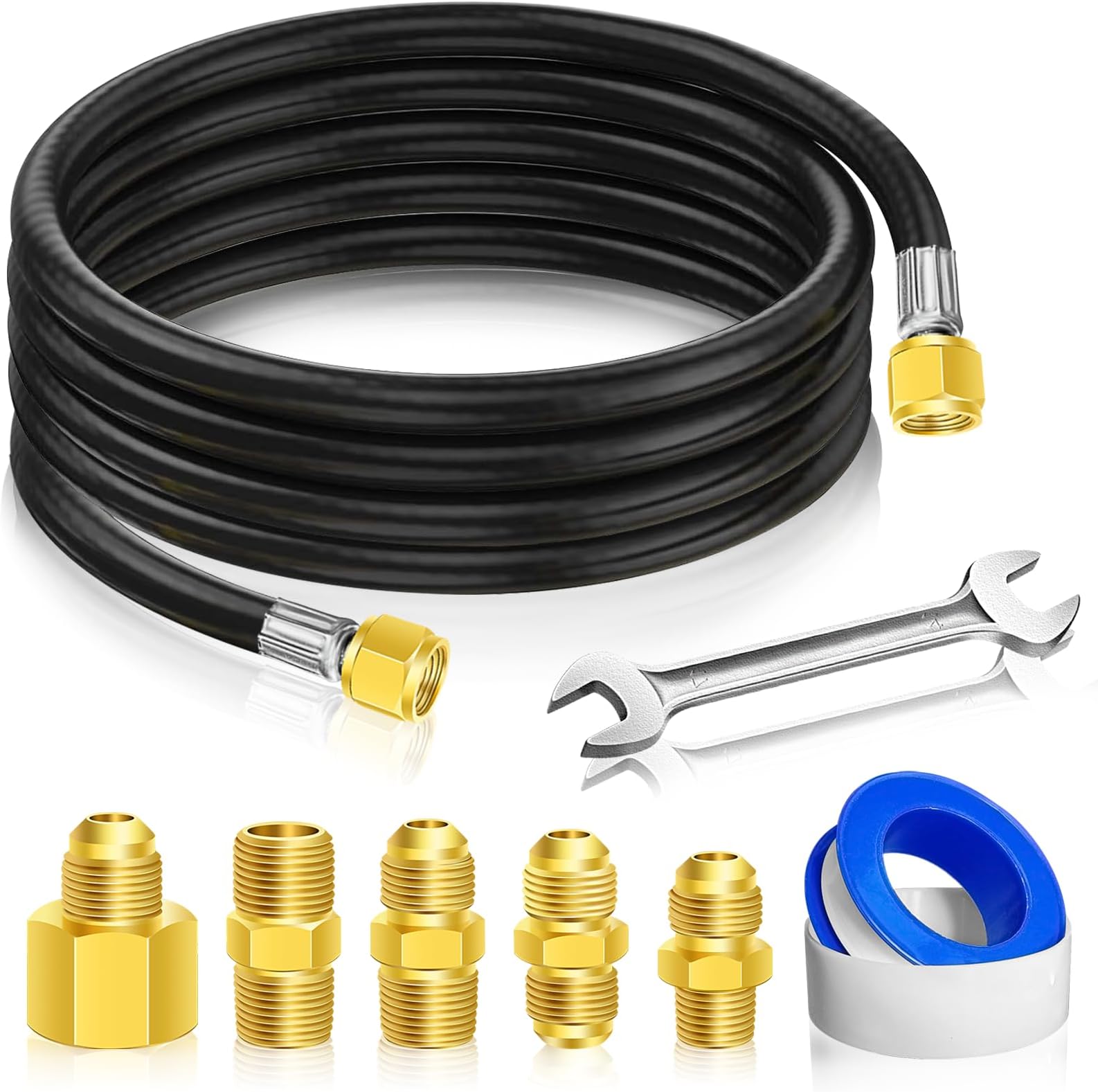 Amazon.com: only fire 18Ft Propane Propane Hose Extension with Both 3/8 ...