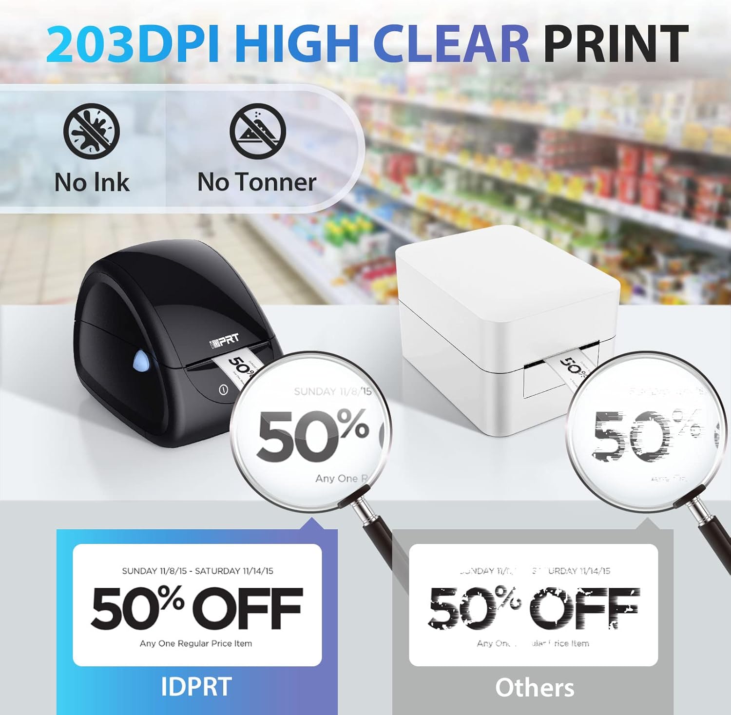 Buy iDPRT Label Printer - SP310 Direct Thermal Label Maker, Desktop ...