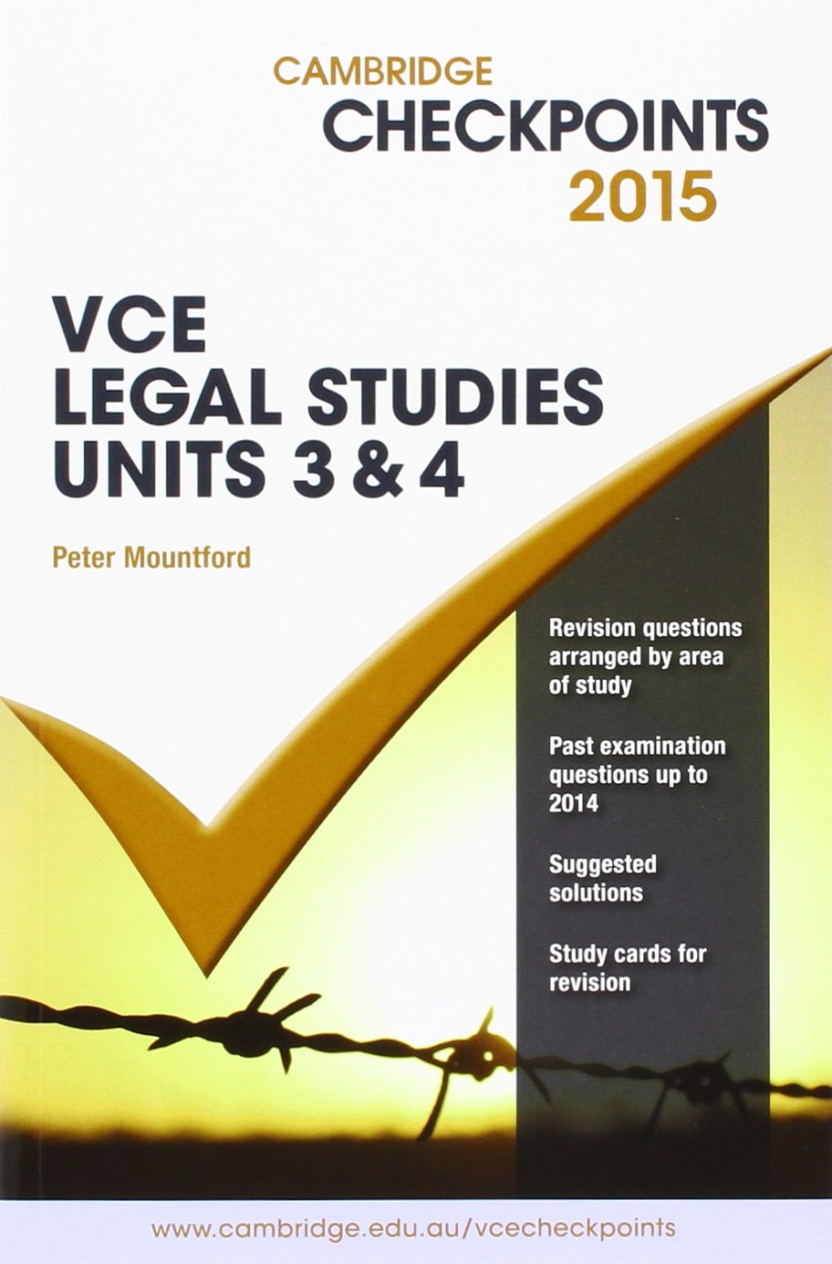 Amazon.com: Cambridge Checkpoints VCE Legal Studies Units 3 and 4 2015 ...