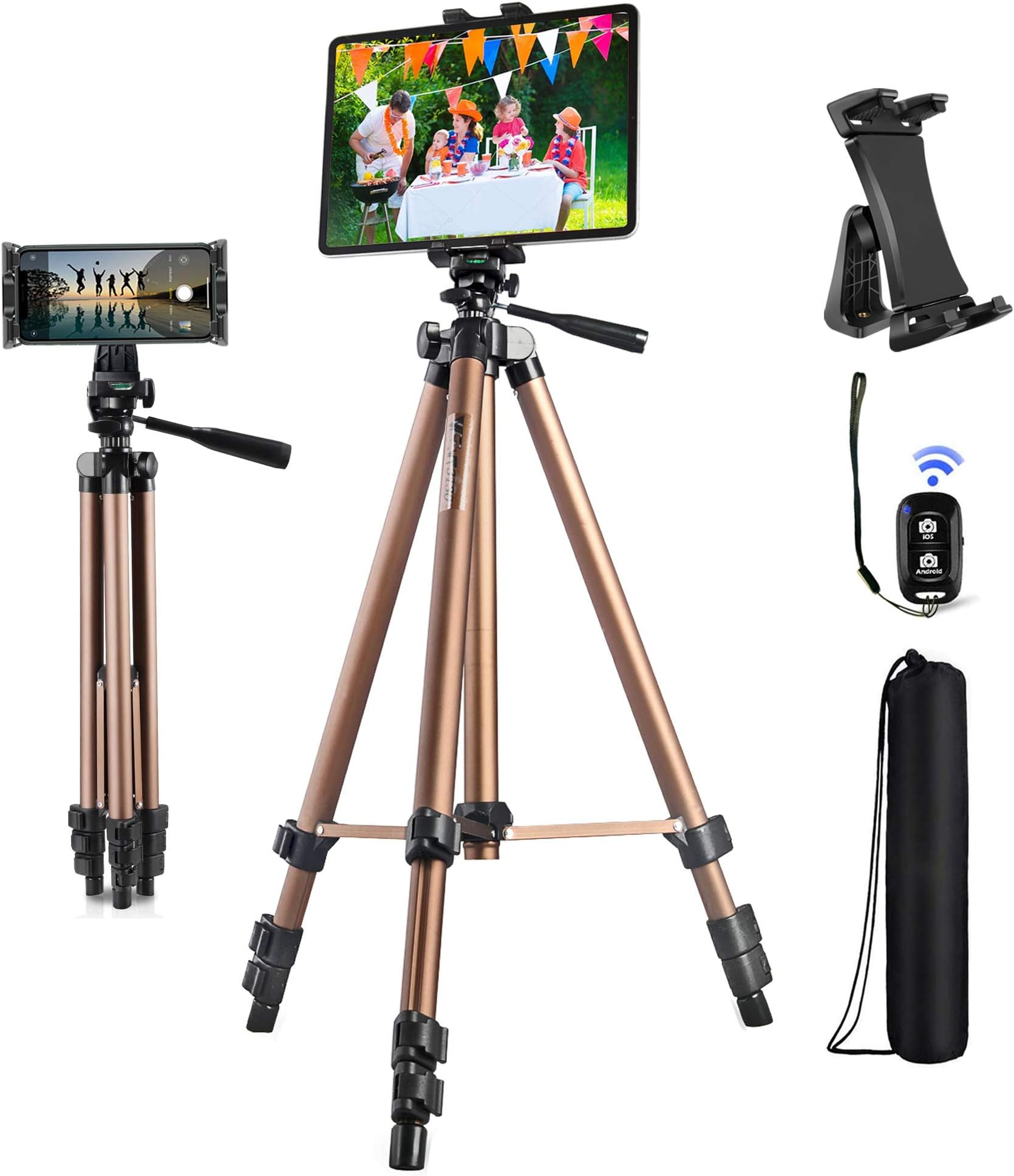 Amazon.com : Peastrex Tripod for iPad iPhone, 3 in 1 Tablet Phone ...