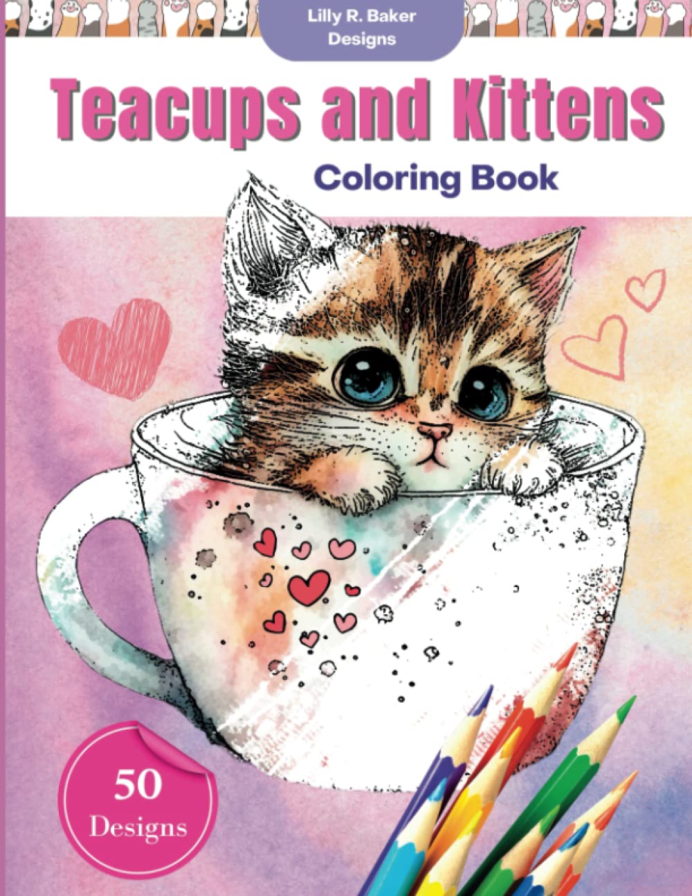 Amazon.com: Kittens in Teacups Coloring Book: Coloring Book with ...