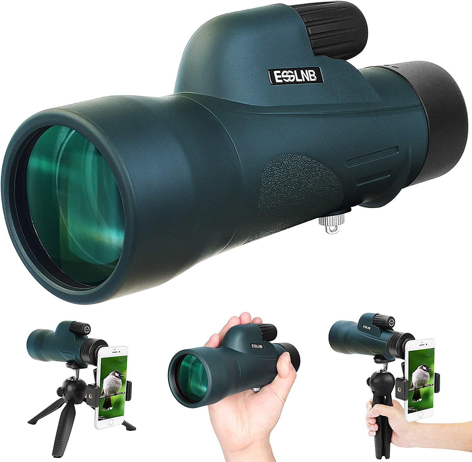 Amazon.com : ESSLNB Monocular Telescope-12x50 Monocular for Adults High ...