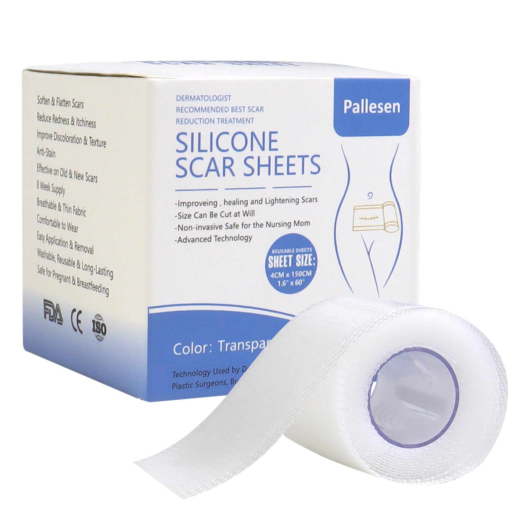 Snapklik.com : Silicone Scar Sheets, Silicone Scar Tape, Transparent 16 ...