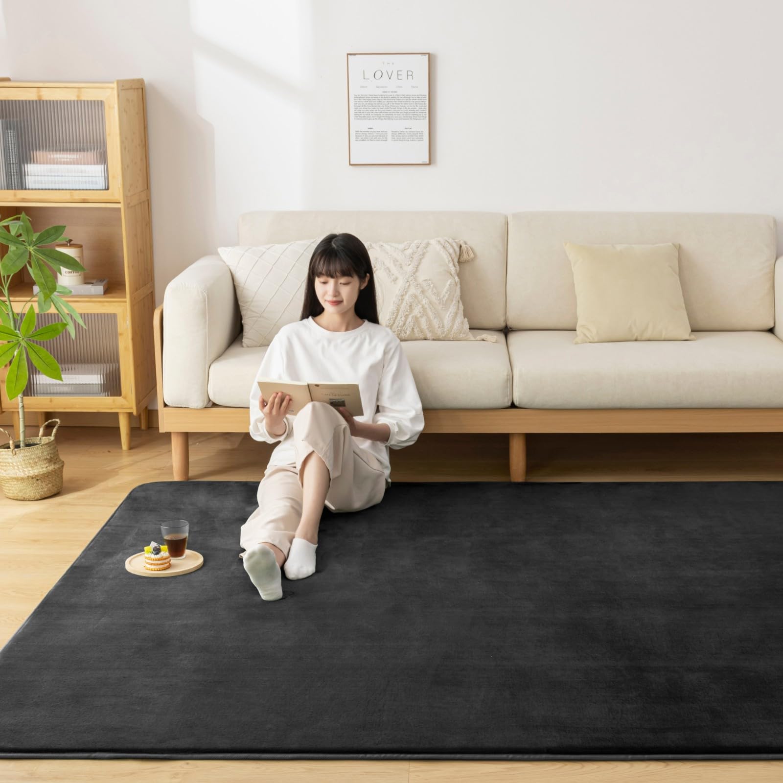 Amazon.co.jp: Softime カーペット ラグ 低反発 ラグマット 厚手 15mm 絨毯 防音 200×250cm 約3畳 滑り止め付 防ダニ 抗菌 防臭 地毯 オールシーズン ...