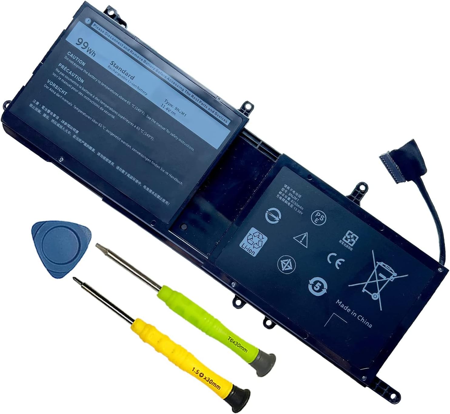 Amazon.com: IZKROR 69KF2 86Wh Battery Replacement for Dell Alienware ...