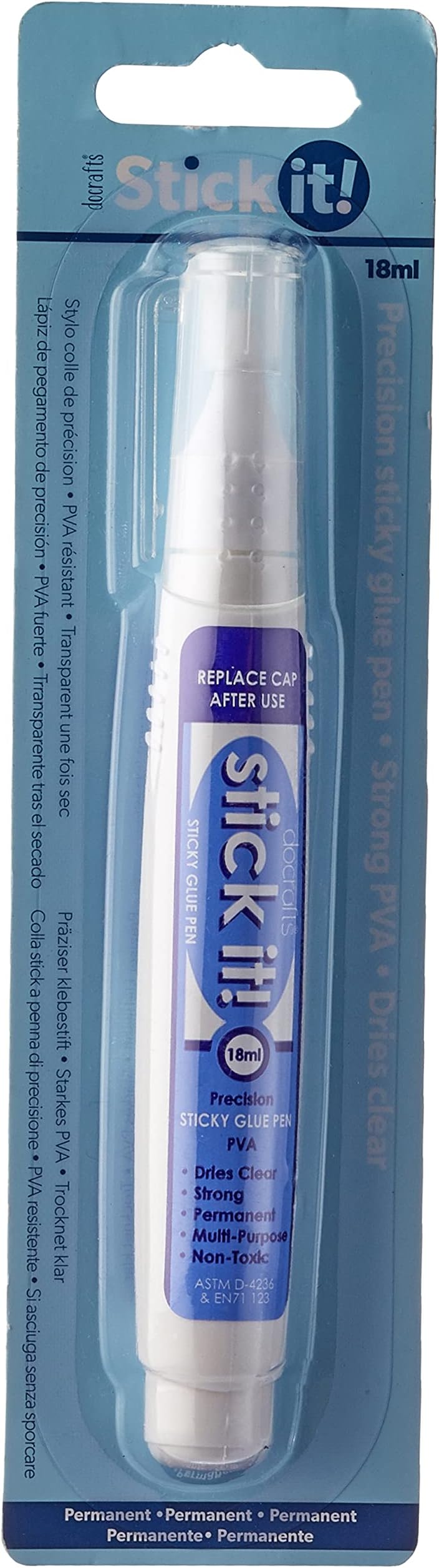 Stick It! PVA Sticky Glue Pen,White, 18ml - Pack of 1 : Amazon.co.uk ...