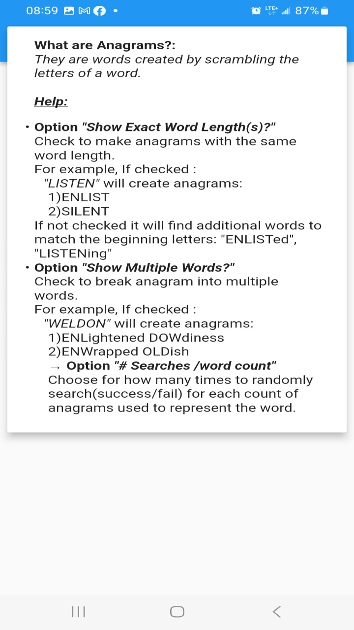 Anagram Maker - Aplicativo na Amazon Appstore