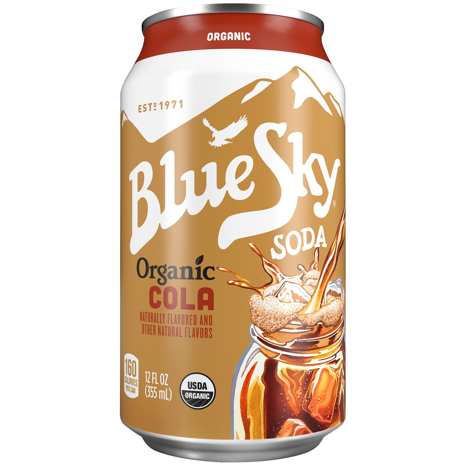Buy Blue Sky Soda Cola Soft Drink, 12 fl oz, 24 Pack Online at ...