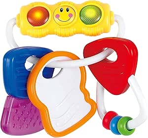 Advanced Play Baby soft water filled sensory rattle ring activity keys ...