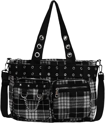 Amazon.com: Goth Punk Crossbody Bag, Gothic Steampunk Handbag Purse for ...