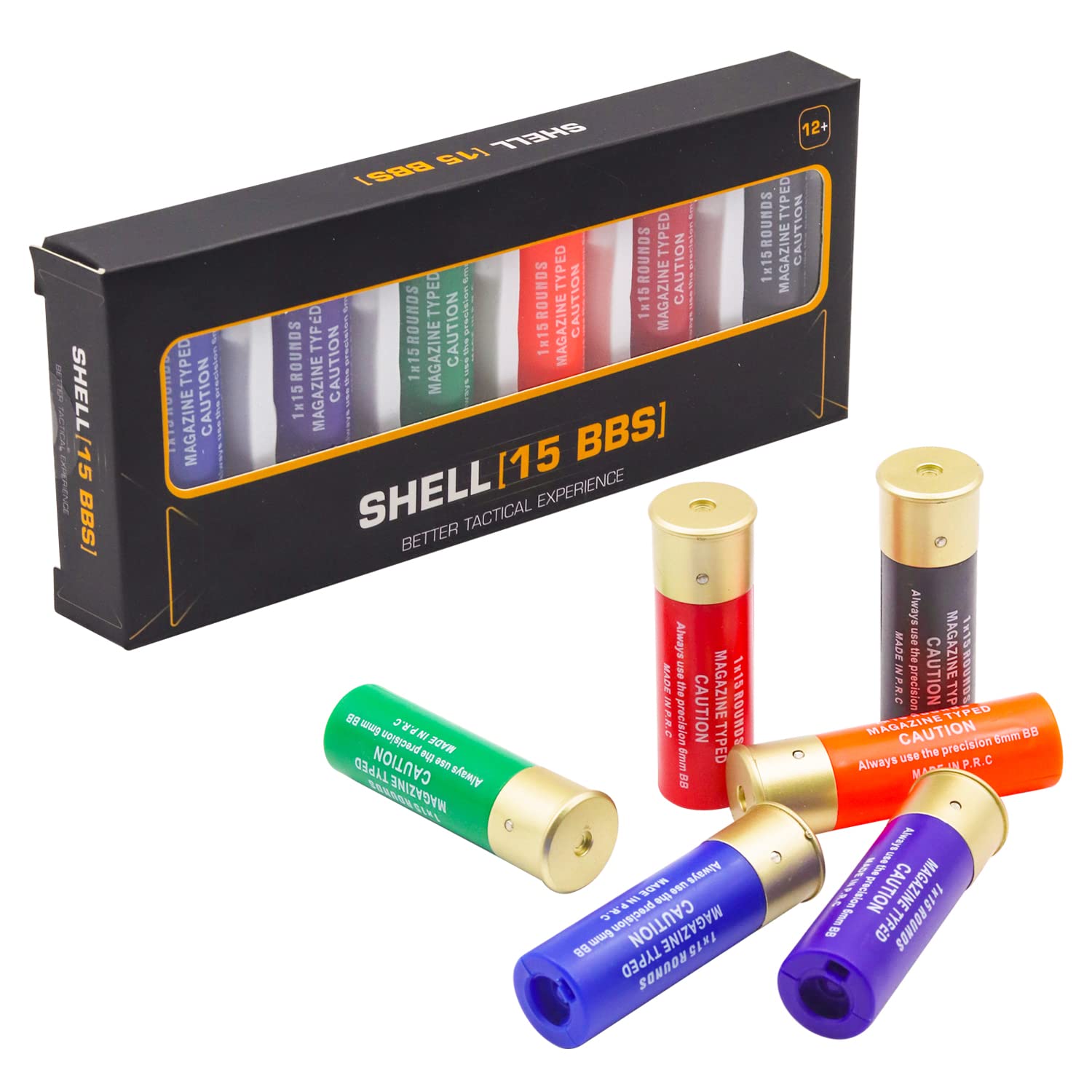 Buy Zhongren Airsoft Shells 15 Rounds Cartridge 6MM BB Plastic Spare ...