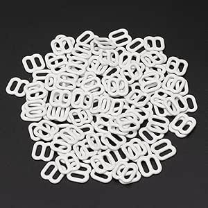 Amazon.com: 100 Pcs Bra Strap Clips Adjustable Buckles Bathing Suit ...