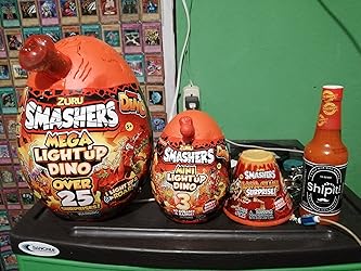 Amazon.com: Smashers Mega Light Up Dino T-Rex Series 4 by ZURU ...