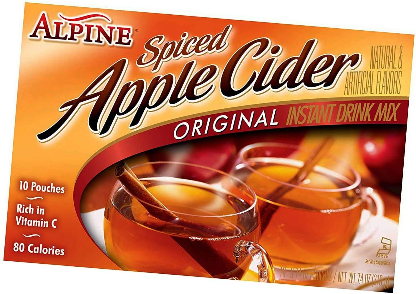 Amazon.com : Alpine Original Spiced Apple Cider Instant Drink Mix, Rich ...