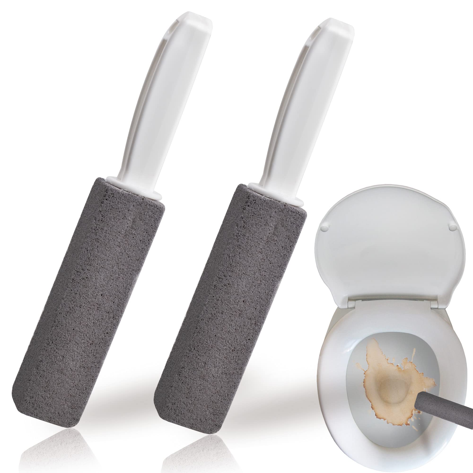 2 PCS Pumice Stone for Toilet, Toilet Pumice Stone for Cleaning with ...