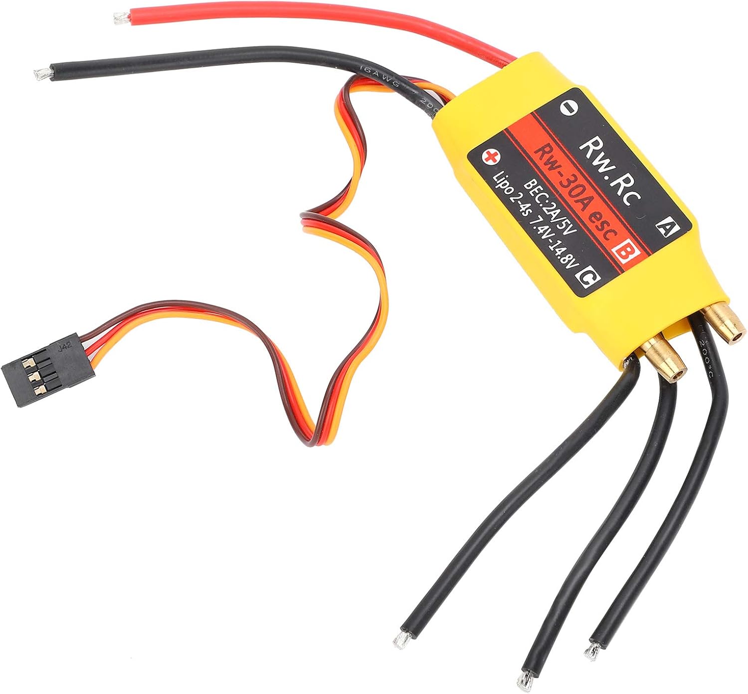 VGEBY Brushless ESC, 30A RC Brushless Motor Electric Speed Controller ...