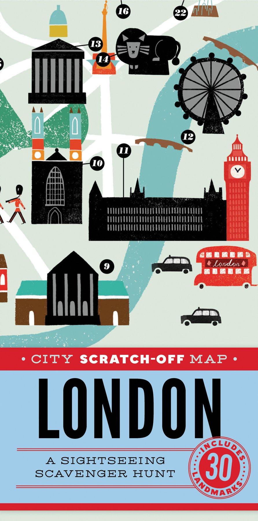 City Scratch-Off Map: London: A Sightseeing Scavenger Hunt (City ...