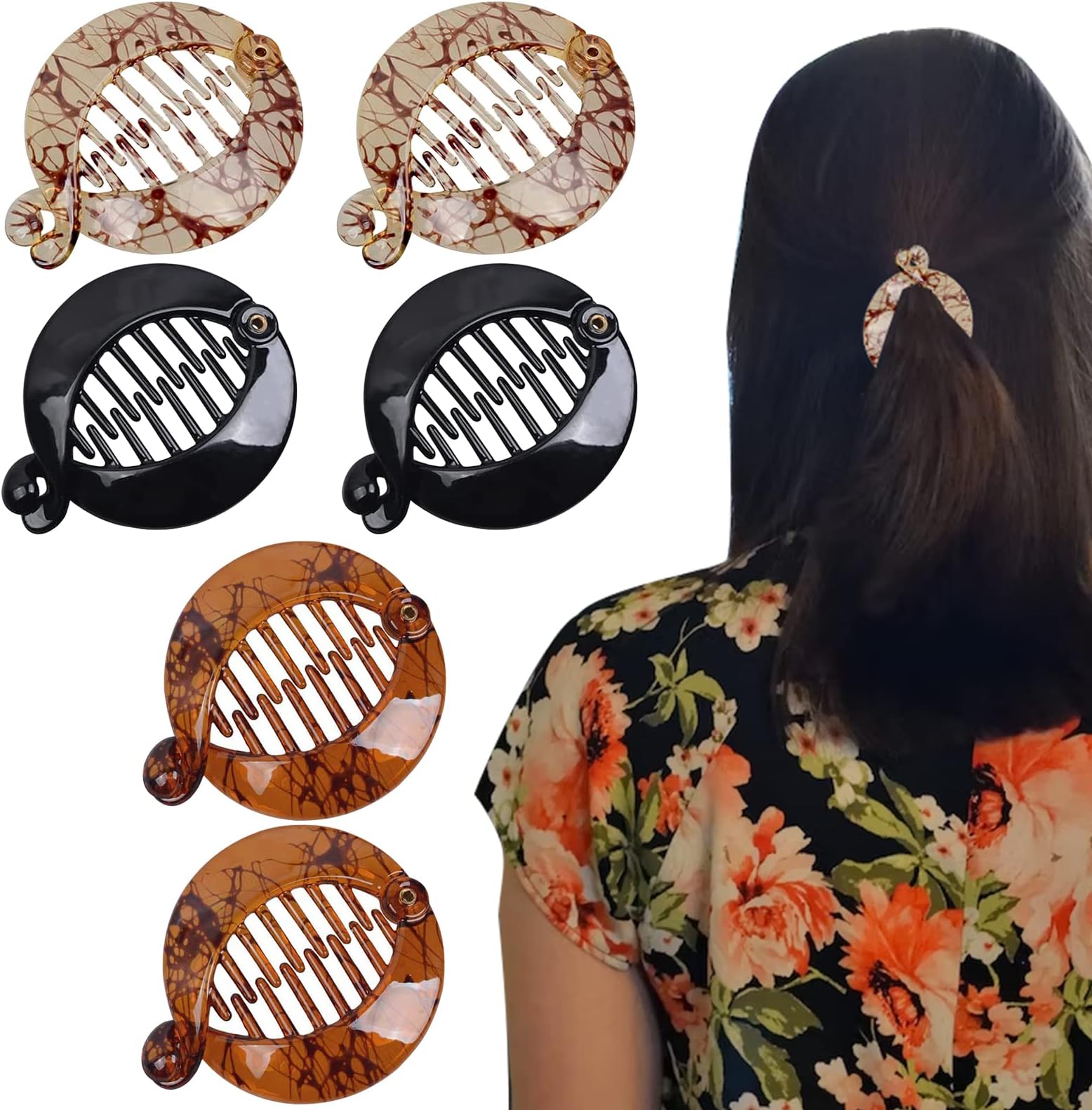 Amazon.com : Prettyou 2.5 Inches Effortless Beauty Assorted Side Combs ...