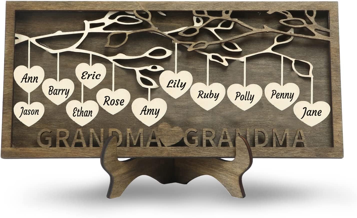 Amazon.com: Personalized Family Sign for Mom with 2-12 Names Custom ...