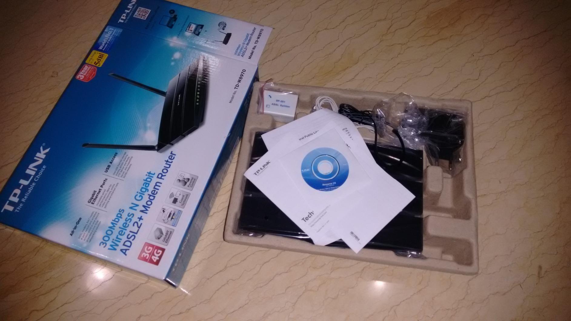 TP-Link TD-W8970 300Mbps Wireless ADSL2 Modem Router (Black) - Buy TP ...