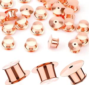 Amazon.com: Metal Pin Backs, Locking Pin Backs, 20 Pieces Keepers Clasp ...