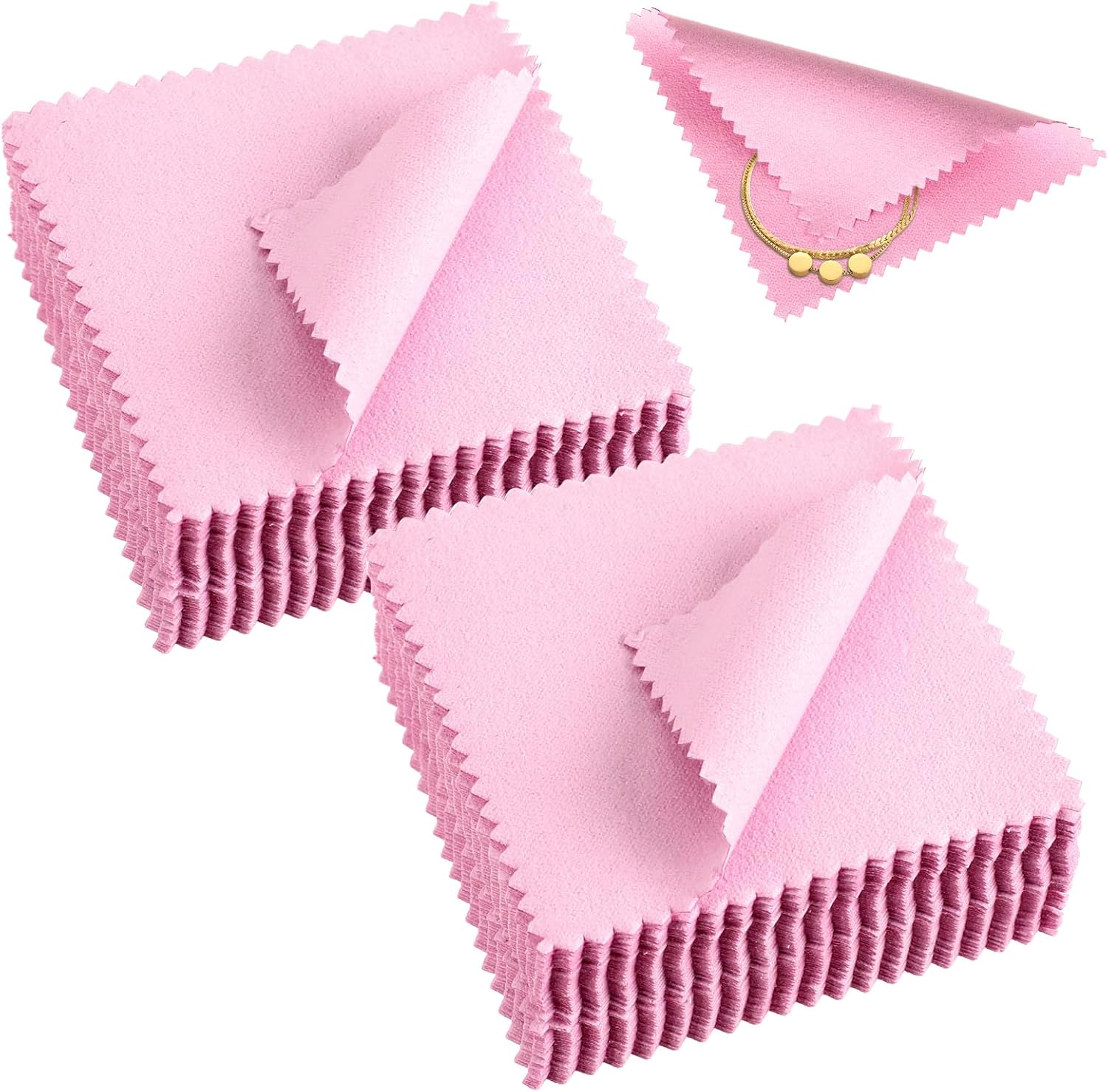 KALIONE 60 Pieces Jewelry Cleaning Cloth, Cleaning Cloth for Jewelry, 3 ...