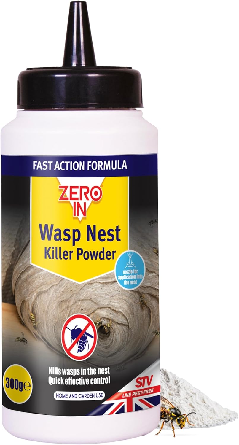 Zero In Wasp Nest Control Powder 300g Twin Pack – Kills Wasps at the ...