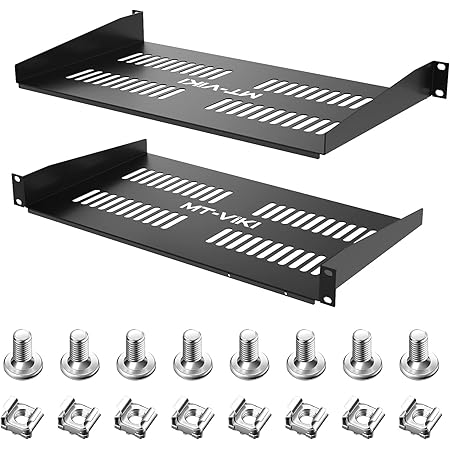 StarTech.com 1U Server Rack Shelf - Universal Vented Rack Mount ...