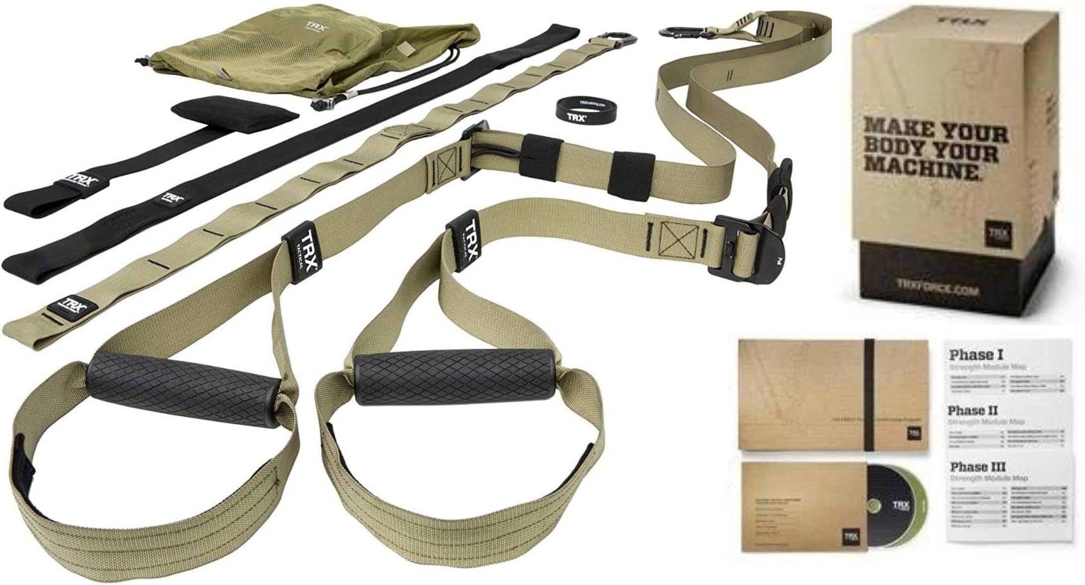 B fit Polyester All in One Suspension Trainer Kit, Full Body Workout ...