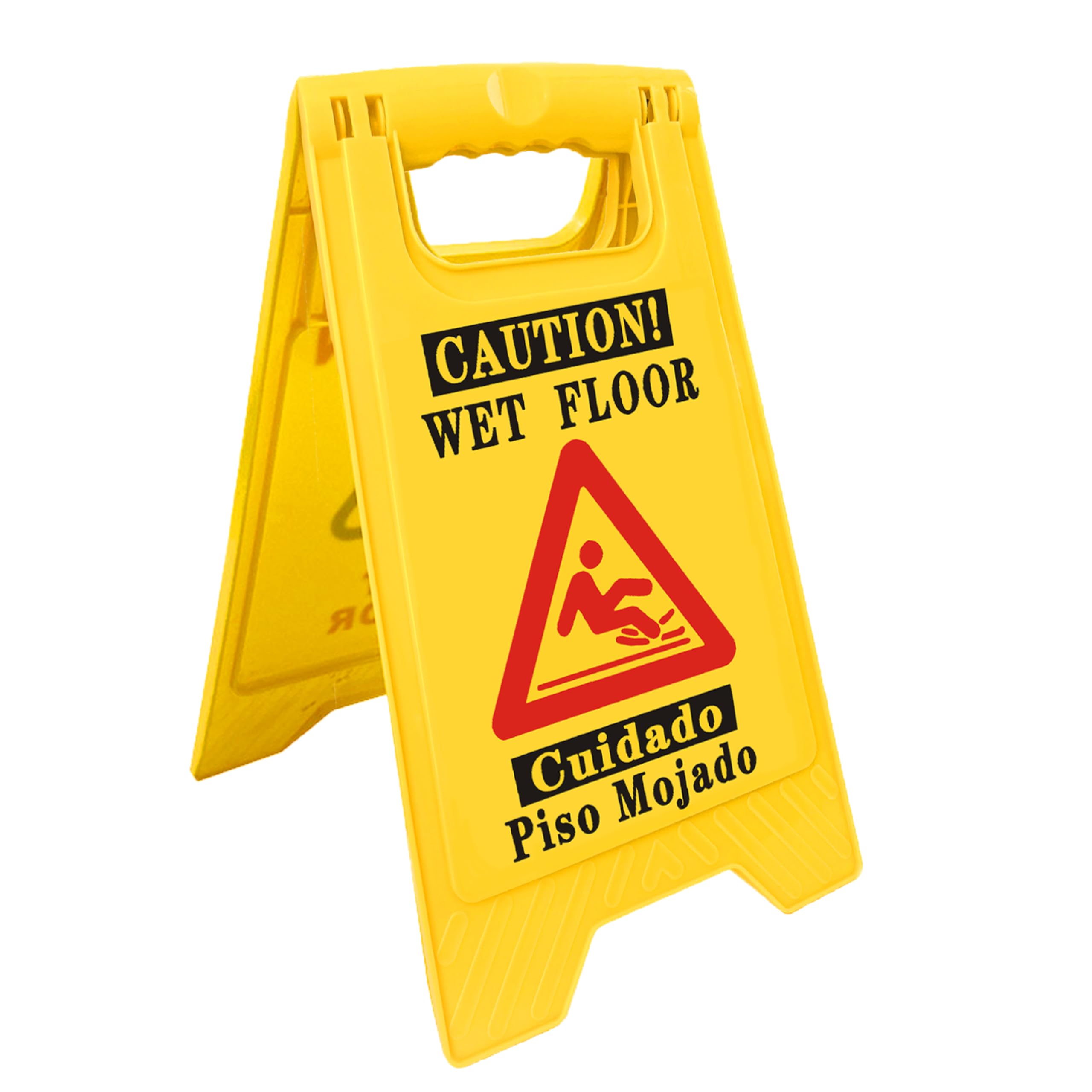 Snapklik.com : 1 PACK Thicken Wet Floor Sign166in Caution Wet Floor Sign,Yellow Double-Sided ...