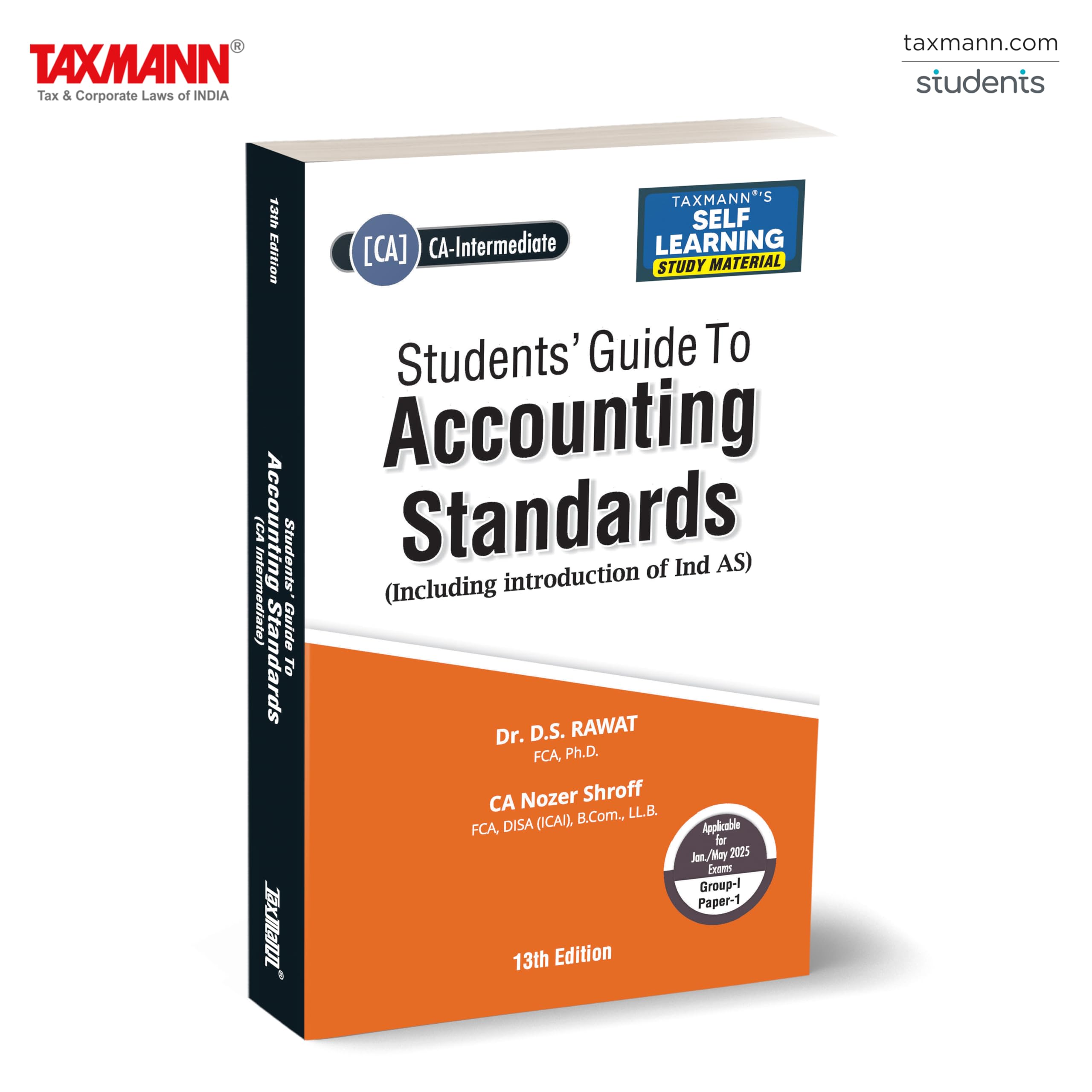 Buy Taxmann's Students' Guide to Accounting Standards (Paper 1 | Adv ...