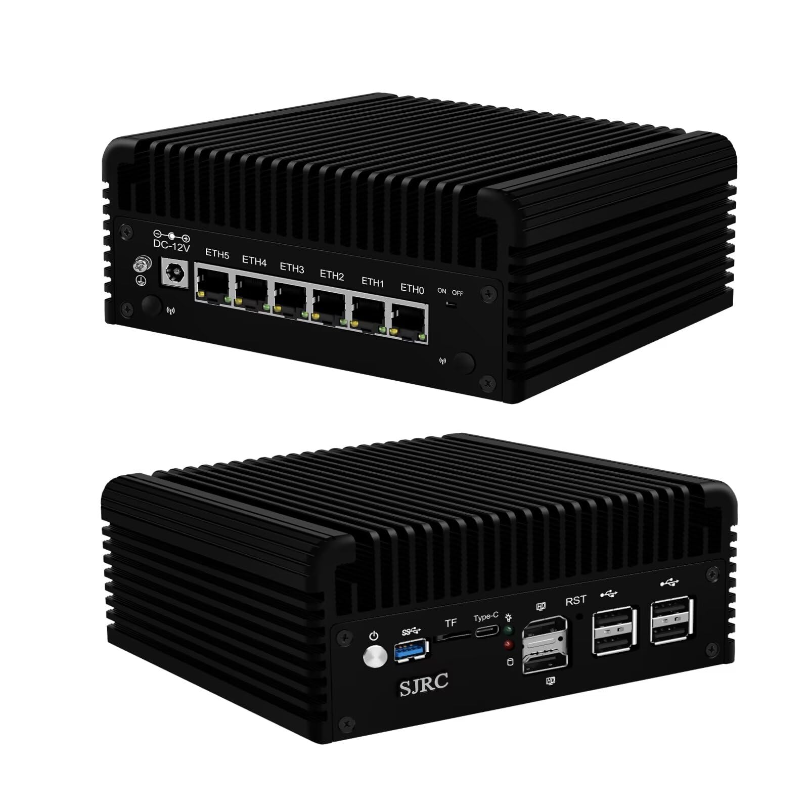 Amazon.com: SJRC Mini PC Firewall Fanless Micro Router Appliance, 12th Gen Core i3 N305 8C/8T ...