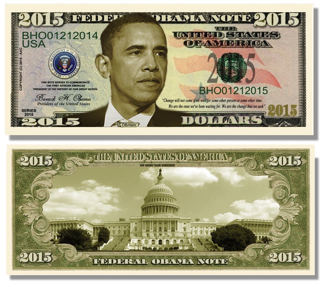 One Million Dollar Bill Obama JOHN F. KENNEDY (JFK) COMMEMORATIVE