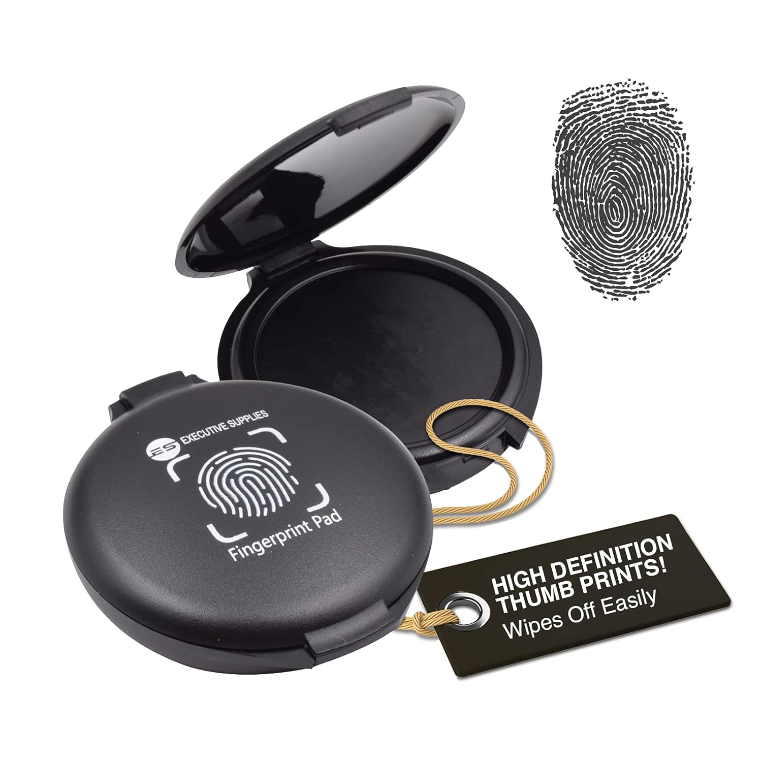 Thumbprint Pad- Fingerprint pad, Clear Impressions, for Identification ...