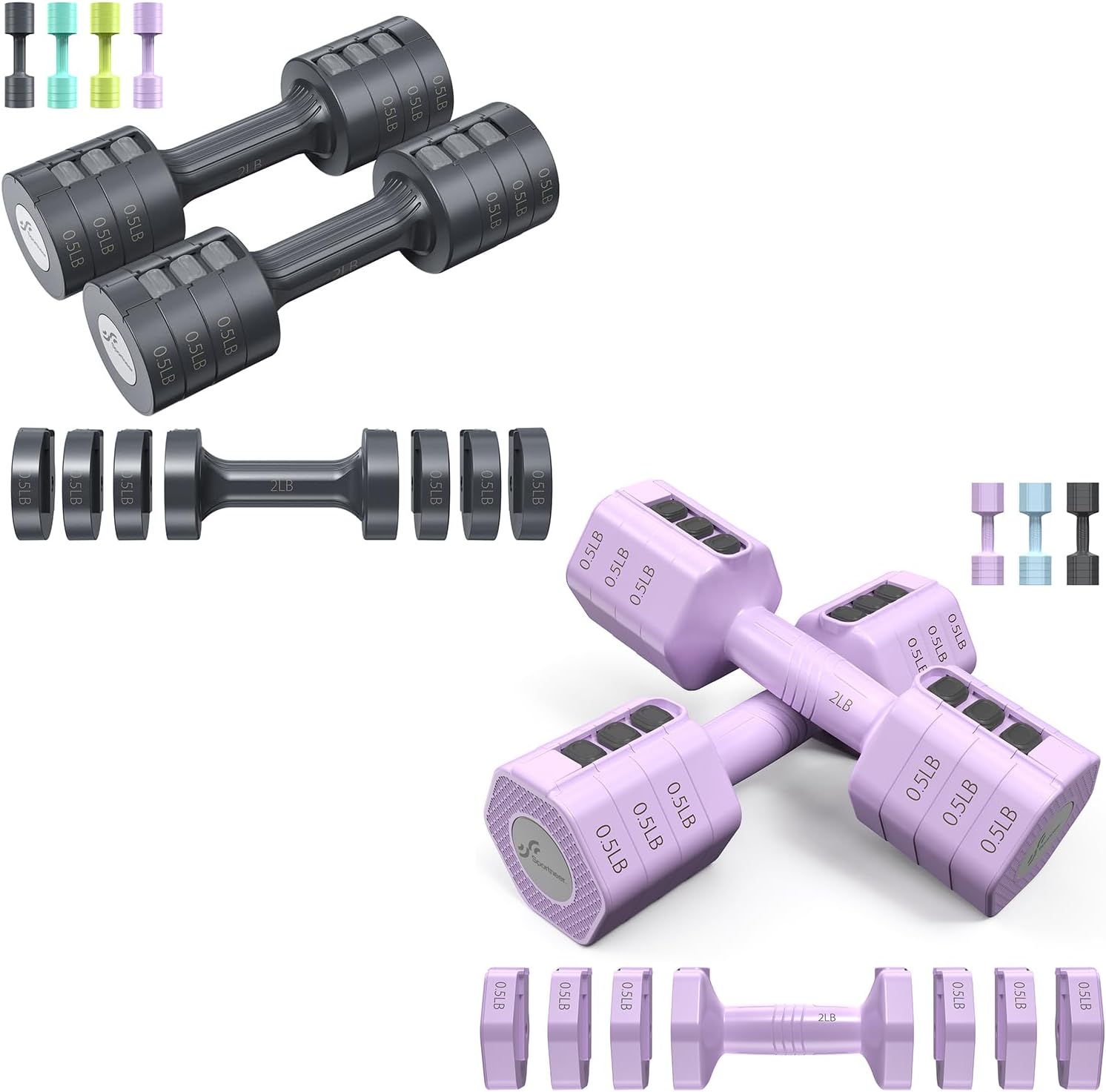 Amazon.com : Adjustable Dumbbells Hand Weights Set : Sports & Outdoors
