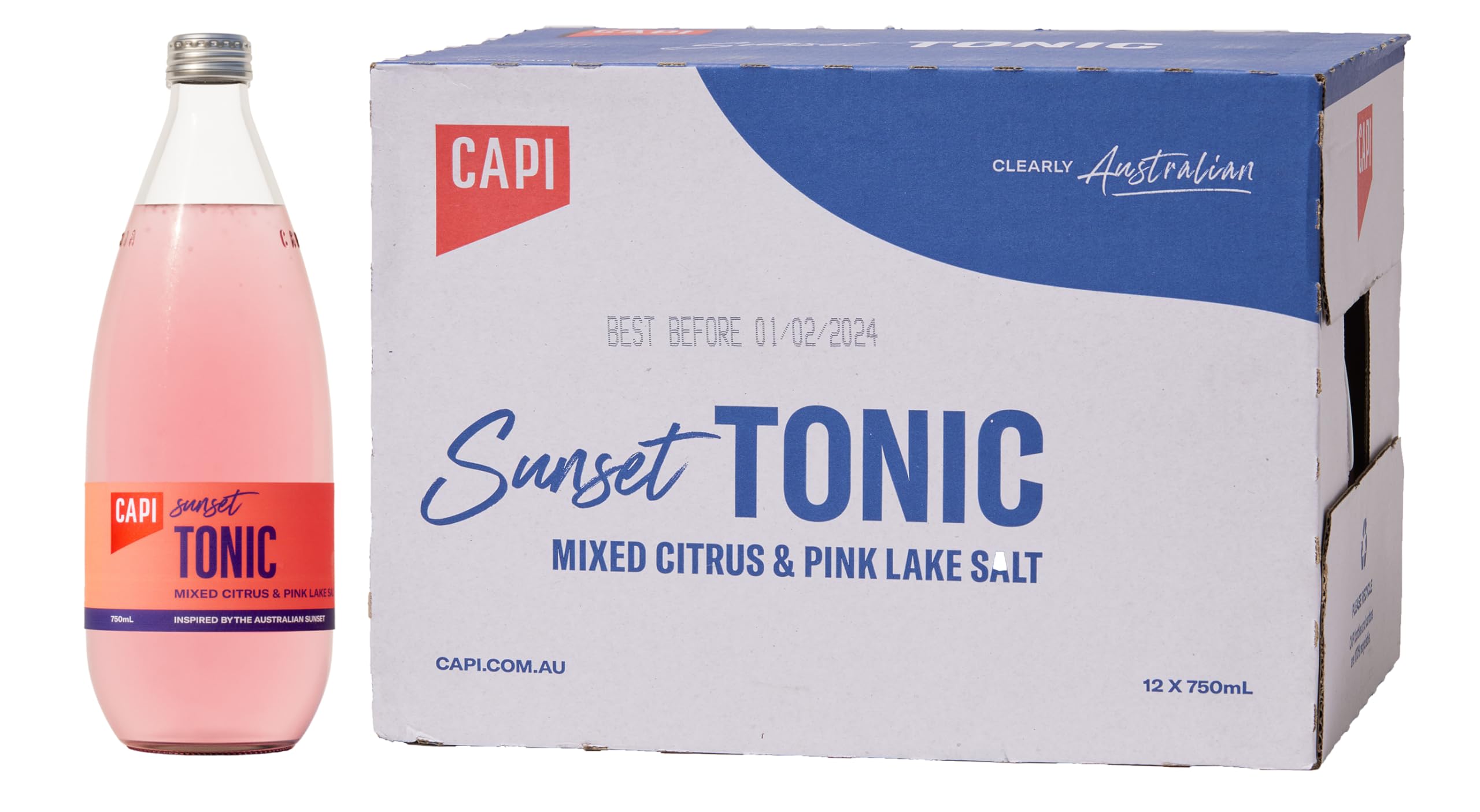 CAPI Sunset Tonic 750 mL X 12 : Amazon.com.au: Pantry Food & Drinks