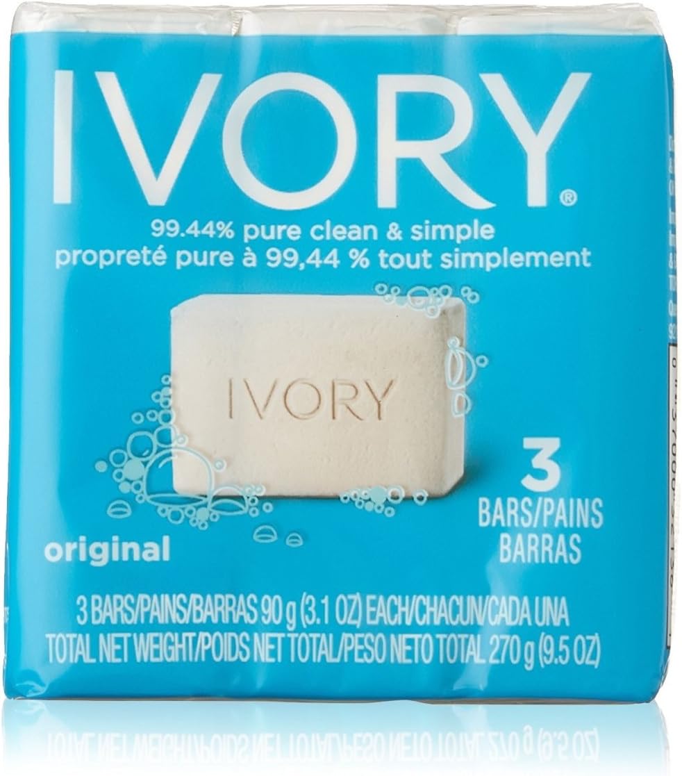 Amazon.com : Ivory Soap, Original 3.17 oz Bars 10 each, Pack of 3 (30 ...