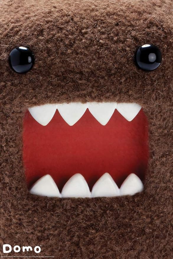 Amazon.com: Domo Face Cute Funny Cool Wall Art Print Poster 12x18 ...